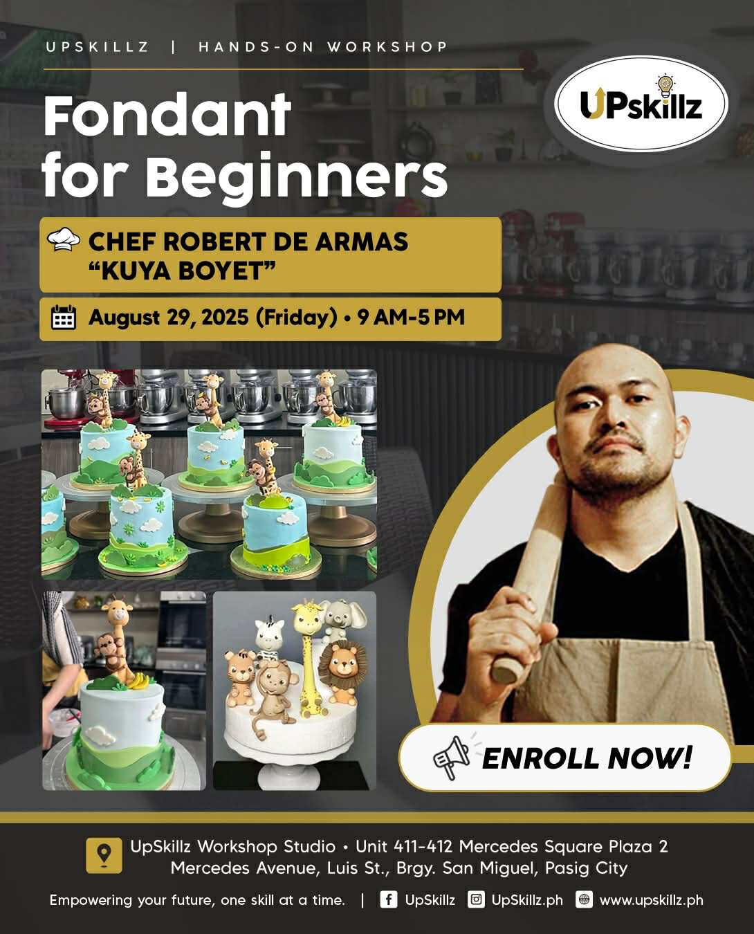 Fondant for Beginners ( Aug. 29 ) – Upskillz