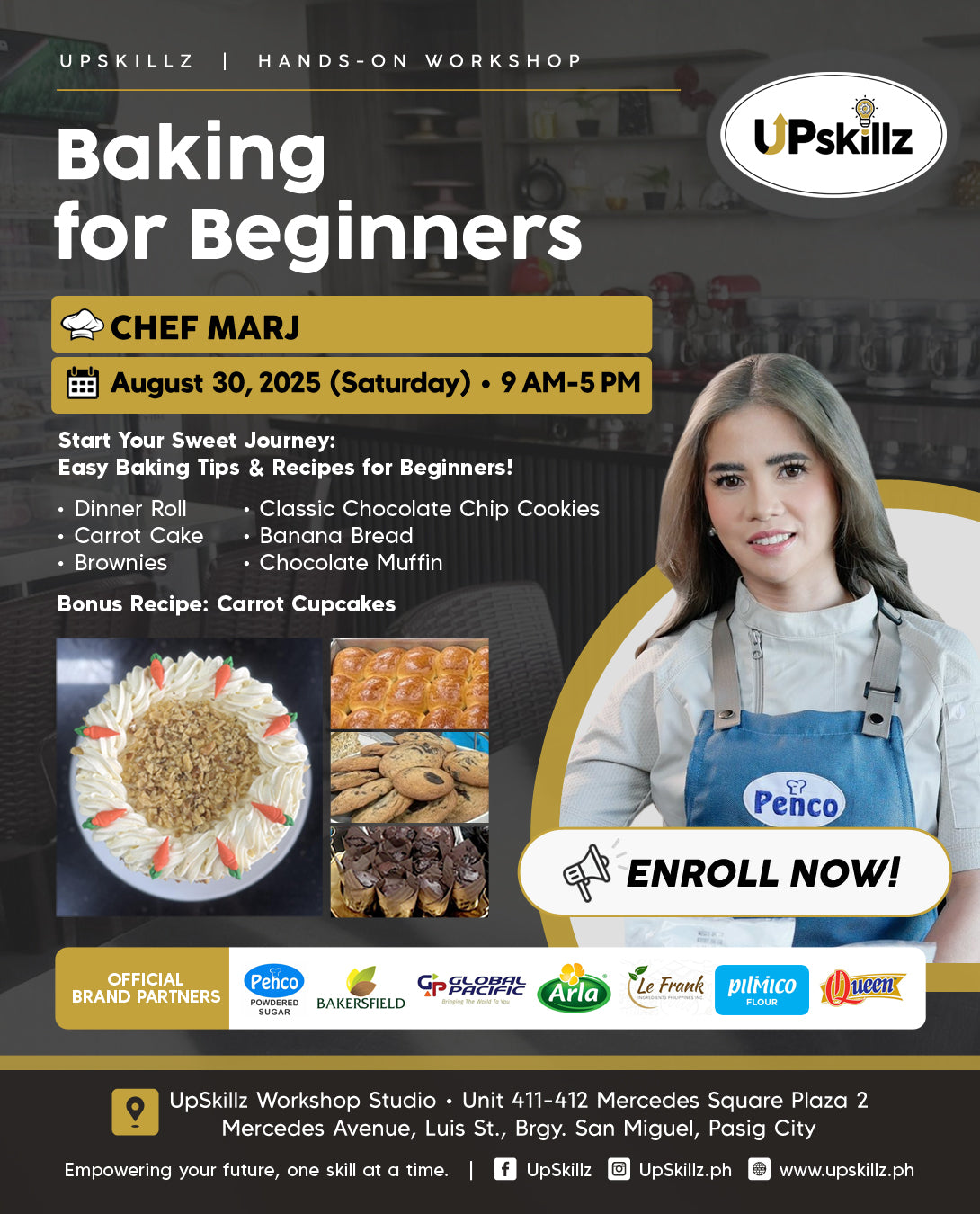 Baking for Beginners Batch 3 (August 30 ) – Upskillz