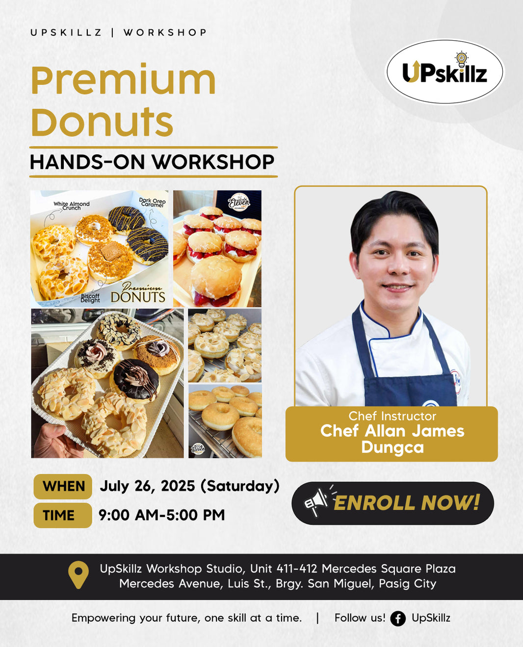 July Workshops Schedule – Upskillz