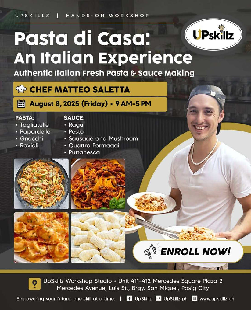Pasta di Casa: An Italian Experience ( Aug. 8 ) – Upskillz