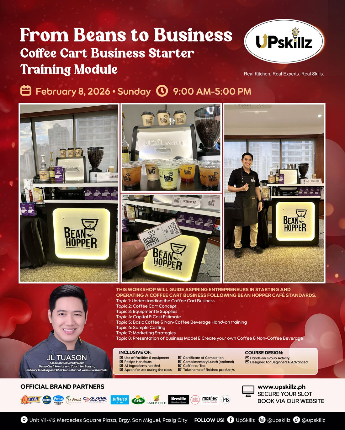 Training for Coffee Cart Business - Feb 8 – Upskillz