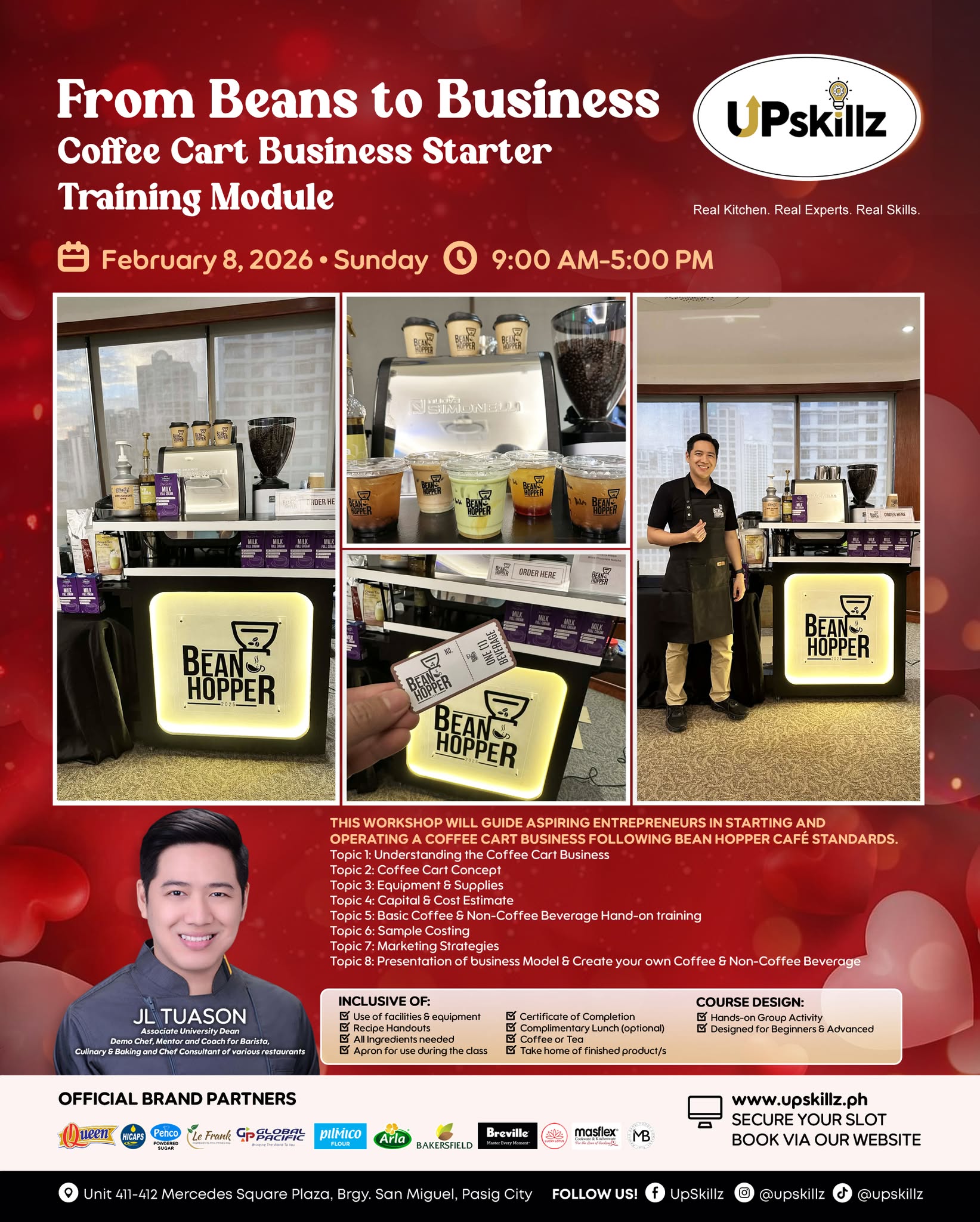 Training for Coffee Cart Business - Feb 8 – Upskillz