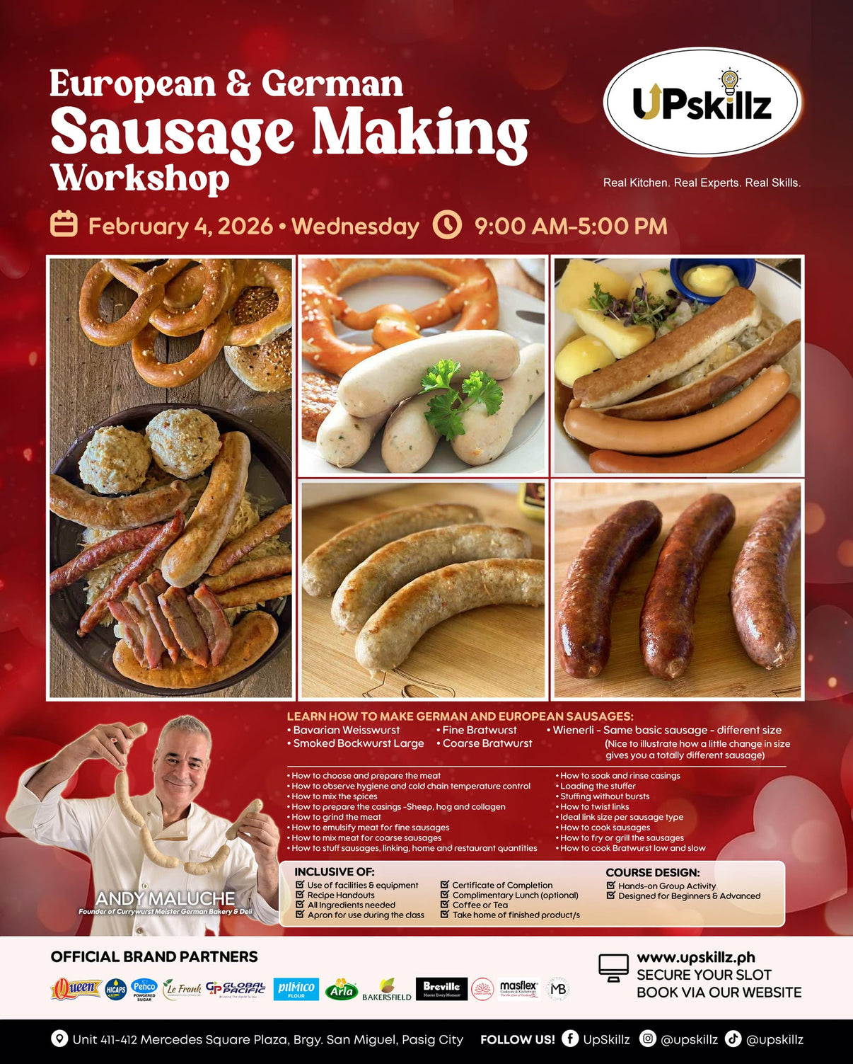 European & German Sausage Making Class – Upskillz