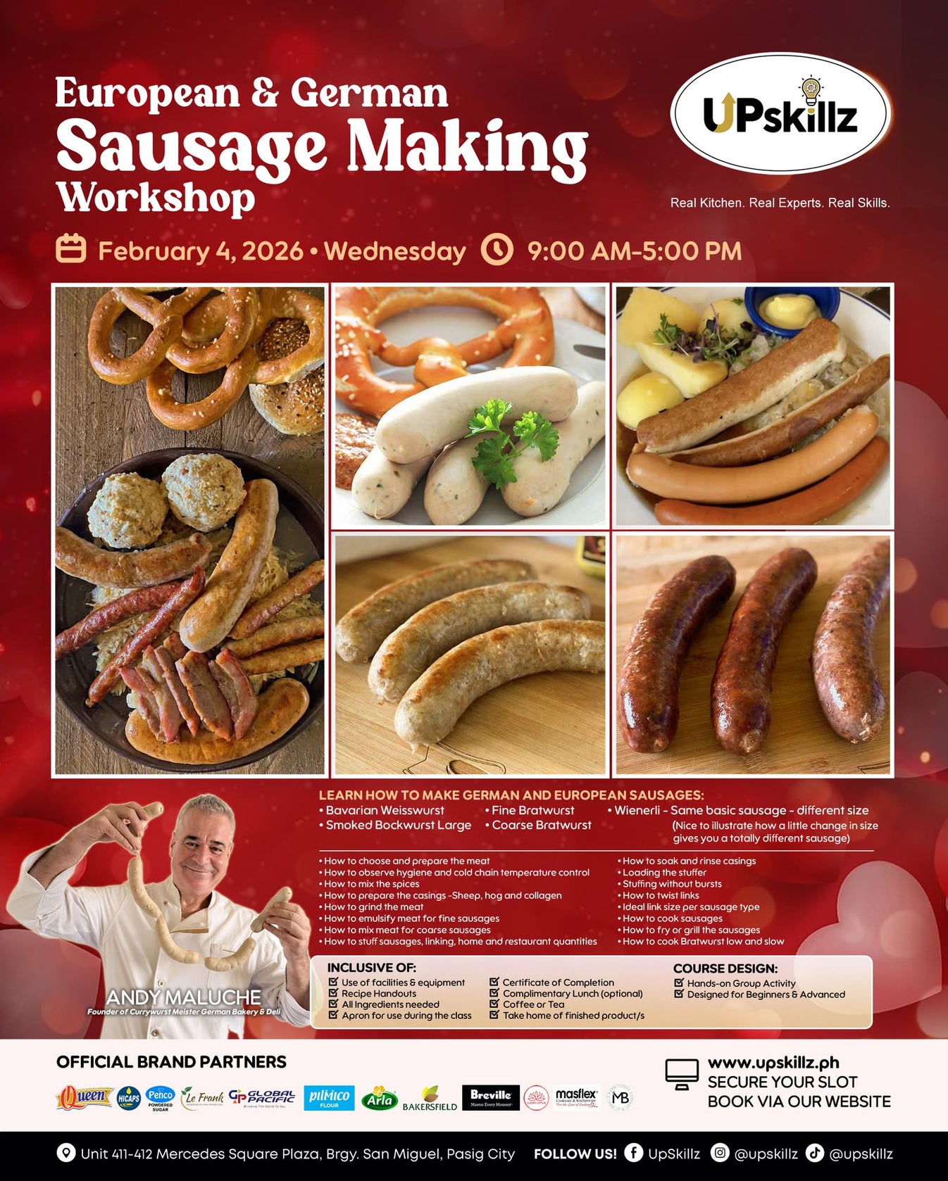 European & German Sausage Making Class – Upskillz