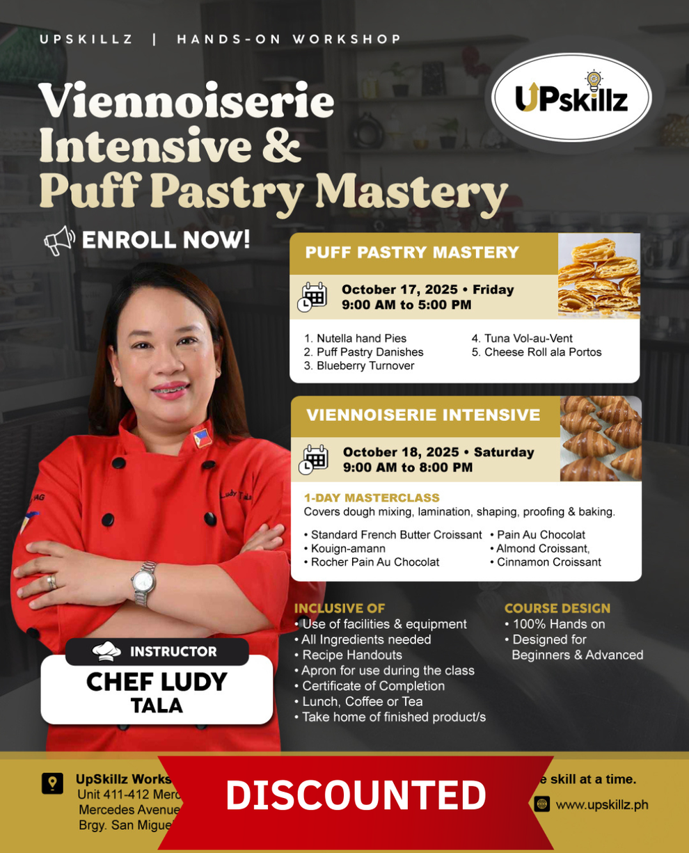 Advanced Viennoiserie-Croissant & Puff Pastry Masterclass – Upskillz