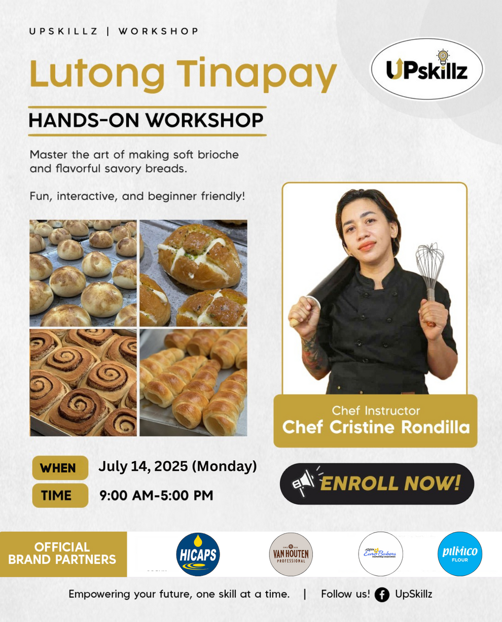 Lutong Tinapay Hands-On-Workshop (July 14) – Upskillz