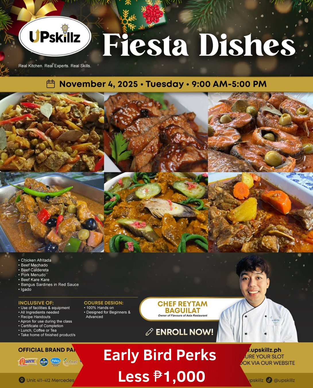 Fiesta Dishes Cooking Class- Nov 4 – Upskillz