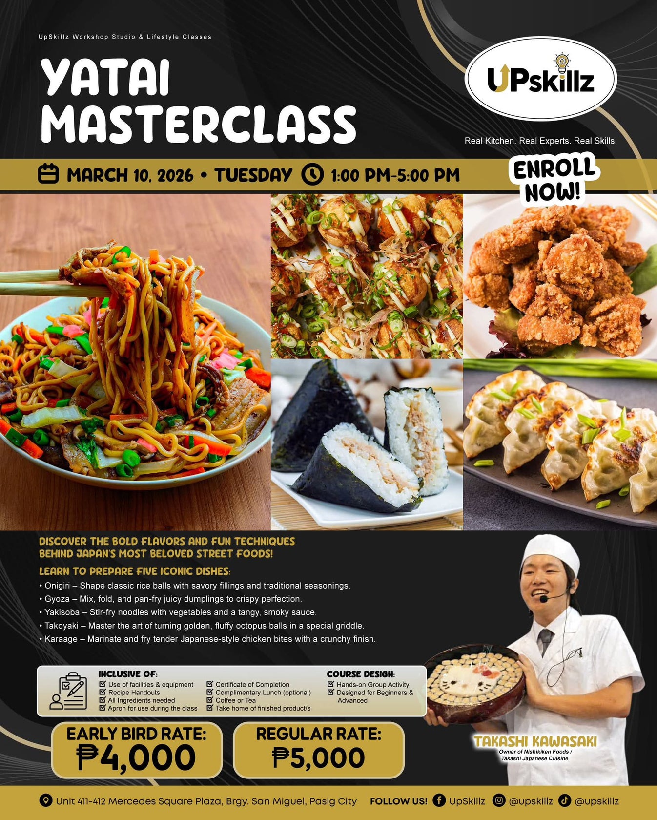 Yatai Cooking Masterclass – Upskillz
