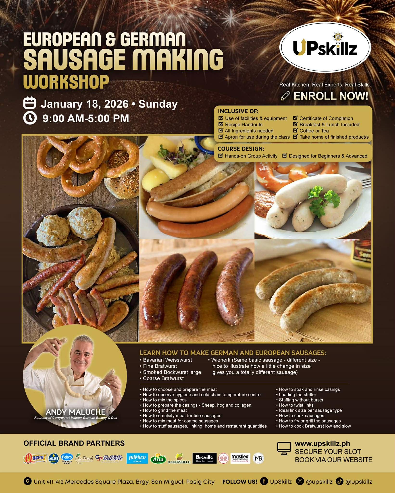 Sausage Making Workshop - European & German Sausage – Upskillz
