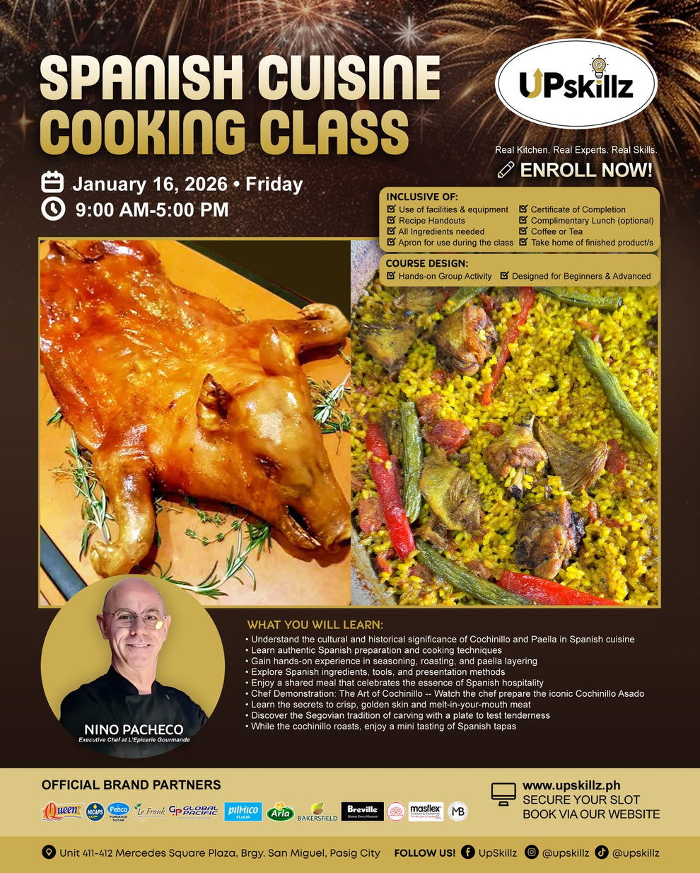 Spanish Cuisine Cooking Class – Upskillz