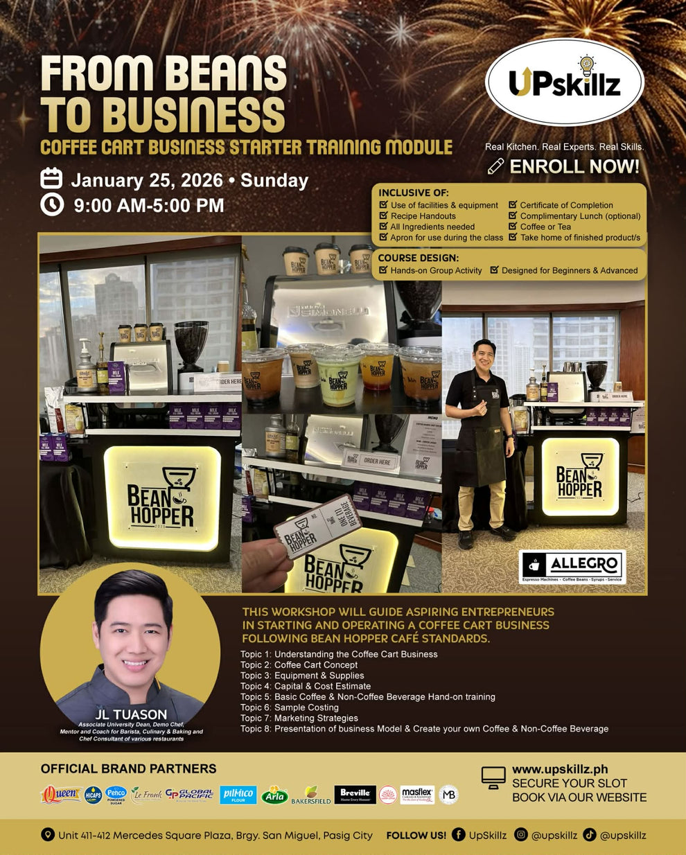 Training for Coffee Cart Business - Feb 8 – Upskillz