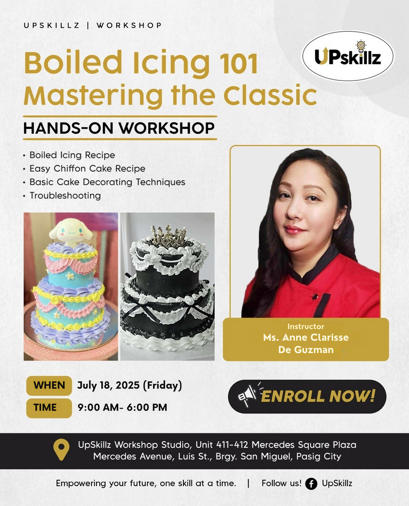 Boiled Icing 101 Mastering the Classic ( July 18 ) – Upskillz