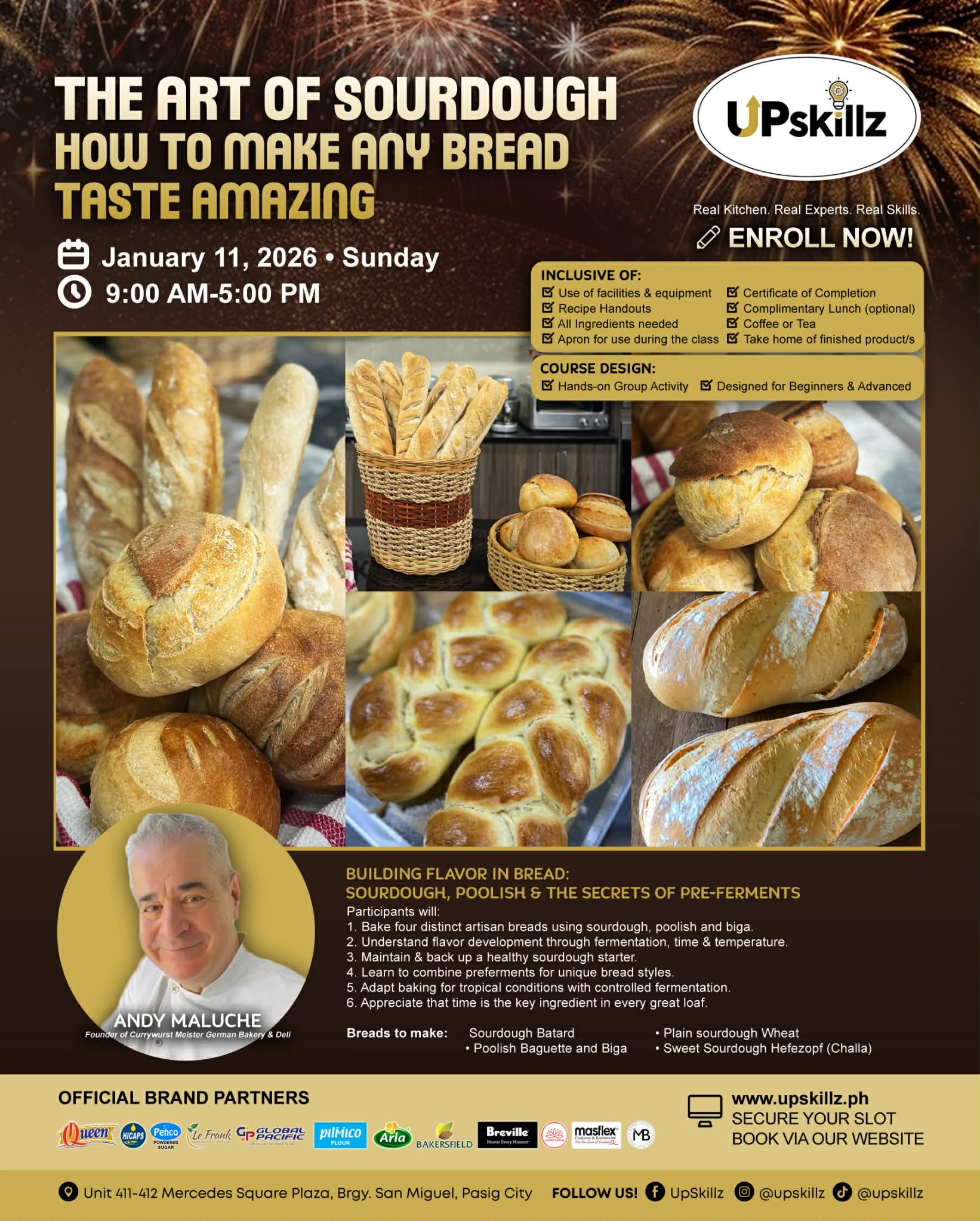 Sourdough & Artisan Bread Baking Workshop for Business | UpSkillz ...